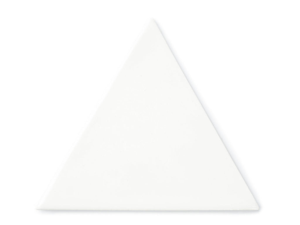 Small White Triangle Tiles | Mercury Mosaics