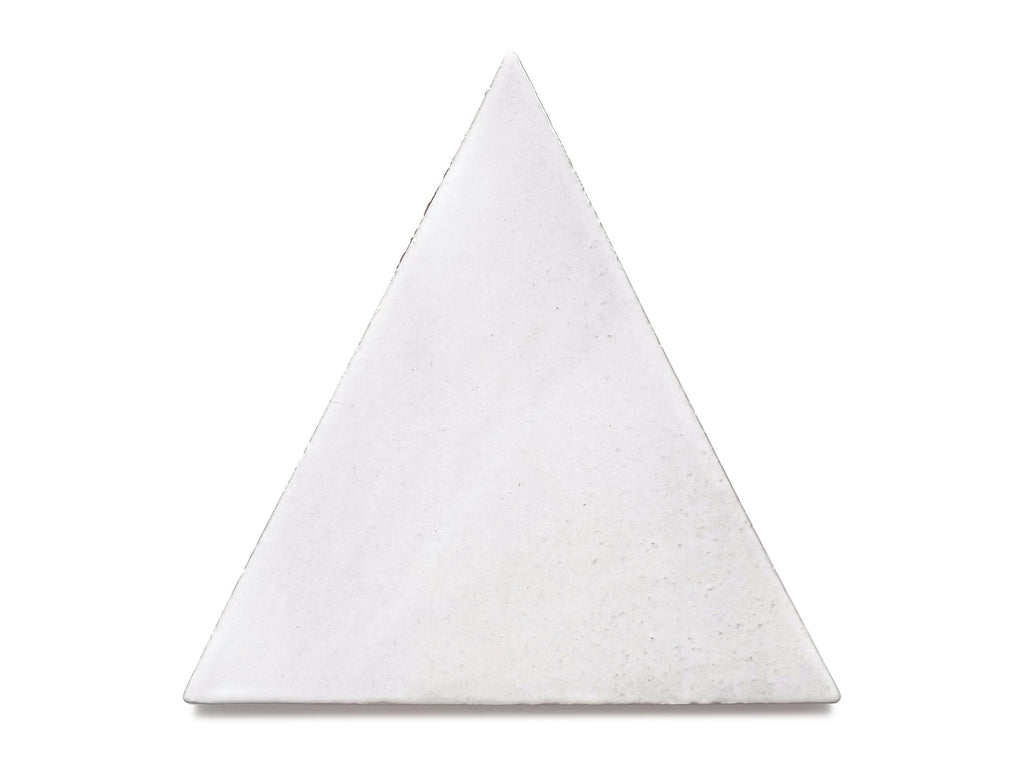 Large White Triangle Pattern Tiles | Mercury Mosaics