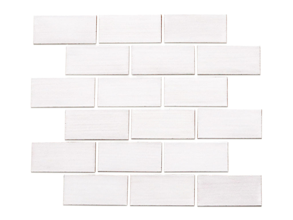2"x4" White Subway Tile | Handmade White Subway Tile – Mercury Mosaics