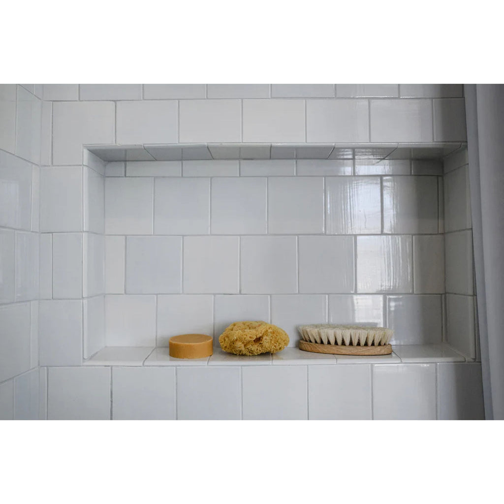 4"x4" Bullnose Tile - 51 Marigold | Handmade by Mercury Mosaics