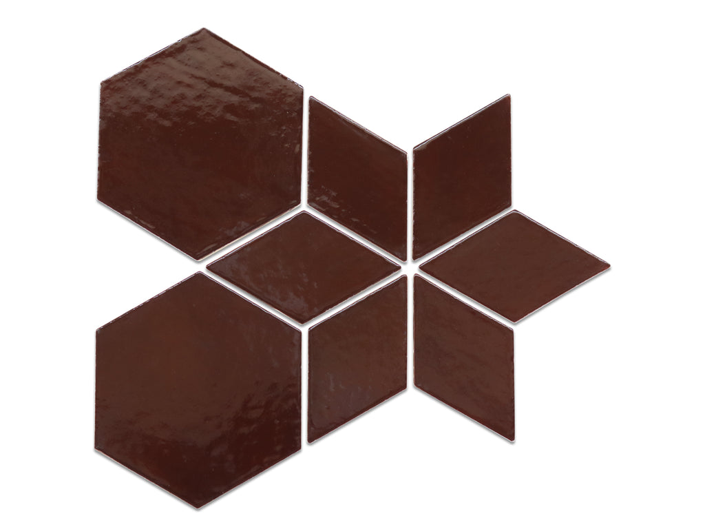 White Geo-Star Pattern Ceramic Tile | Shop Mercury Mosaics