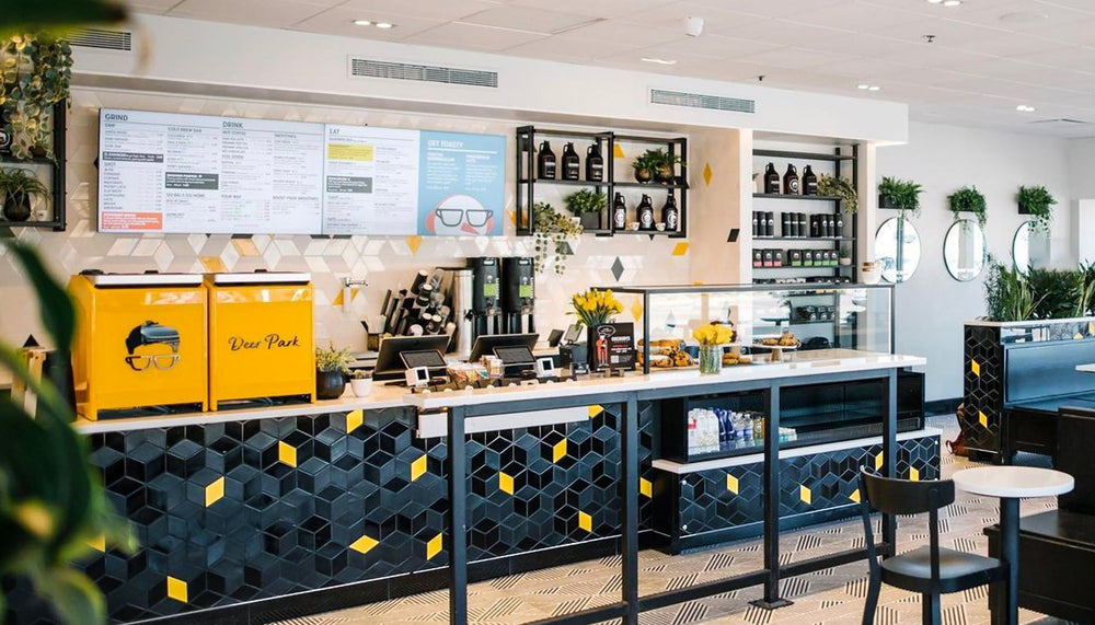 Coffee Shop Tile Design | Commercial Tile Projects by Mercury Mosaics