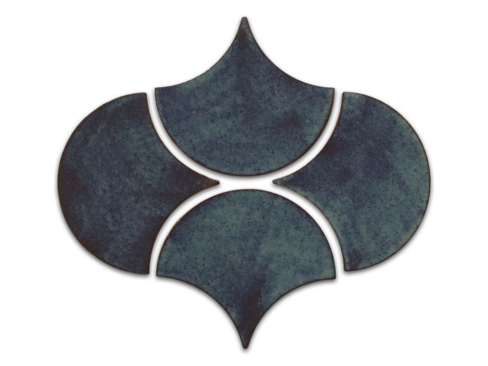 Large Wave Tile | Mercury Mosaics