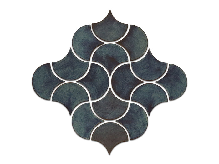 Medium Wave Tile | Mercury Mosaics