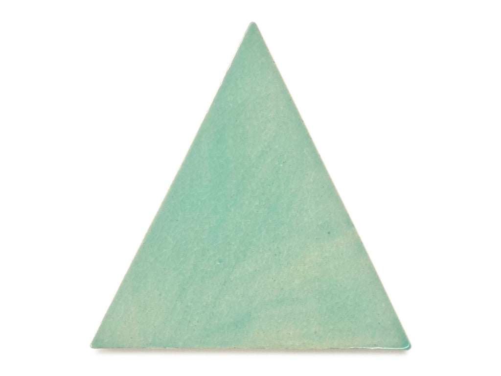 Large Seafoam Green Triangle Tiles | Mercury Mosaics