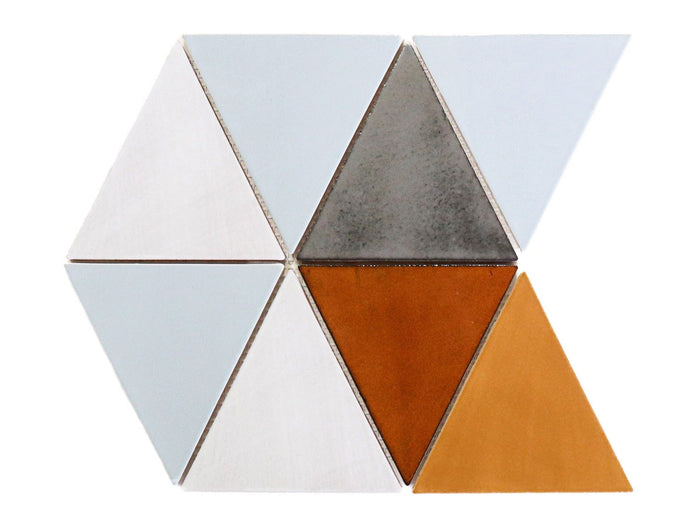Large Triangle Tiles - Triangle Pattern Tiles | Mercury Mosaics