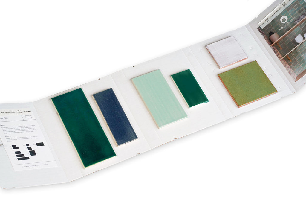 Ceramic Subway Tile Sample Pack by Mercury Mosaics