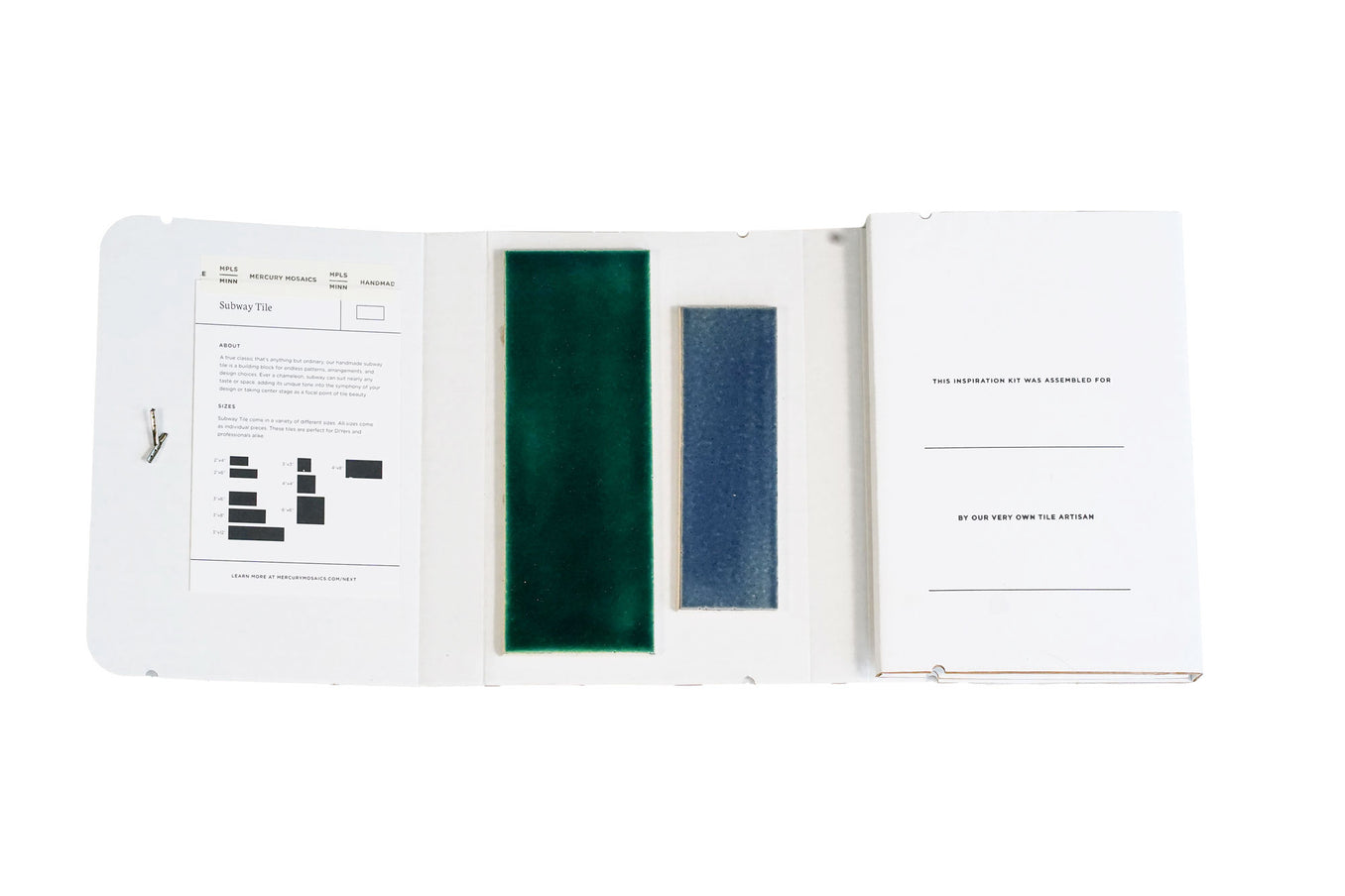 Ceramic Subway Tile Sample Pack by Mercury Mosaics