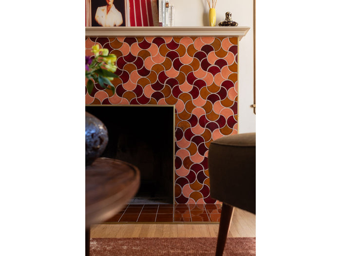 Medium Wave Tile | Mercury Mosaics
