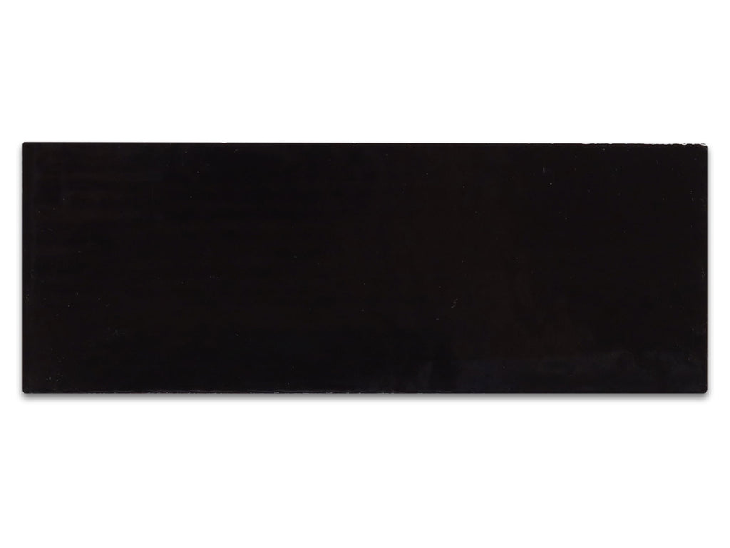 3"x8" Subway Tiles - Black | Handmade Subway Tiles | Mercury Mosaics