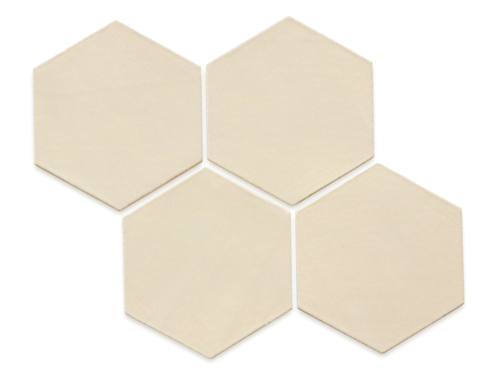 Large Parchment Hexagon Tile | Hexagon Wall Tiles | Mercury Mosaics
