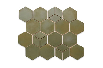 Geo-Hex: Hexagonal Geometric Tile | Mercury Mosaics