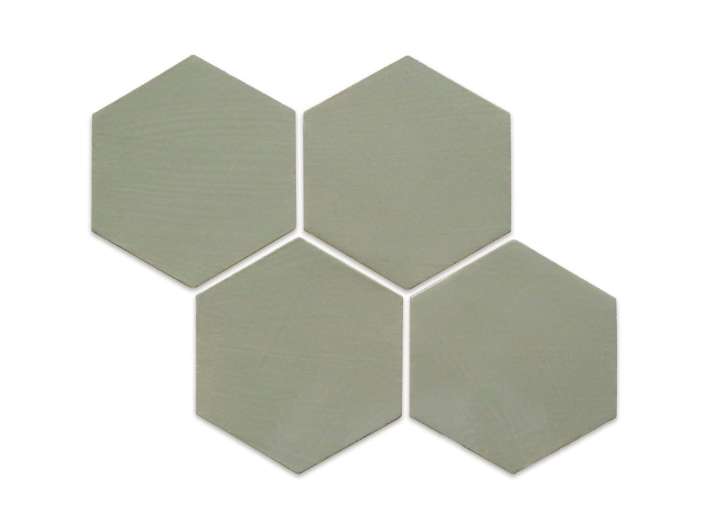 Large Marshmallow Hexagon Tile | Hexagon Wall Tiles | Mercury Mosaics