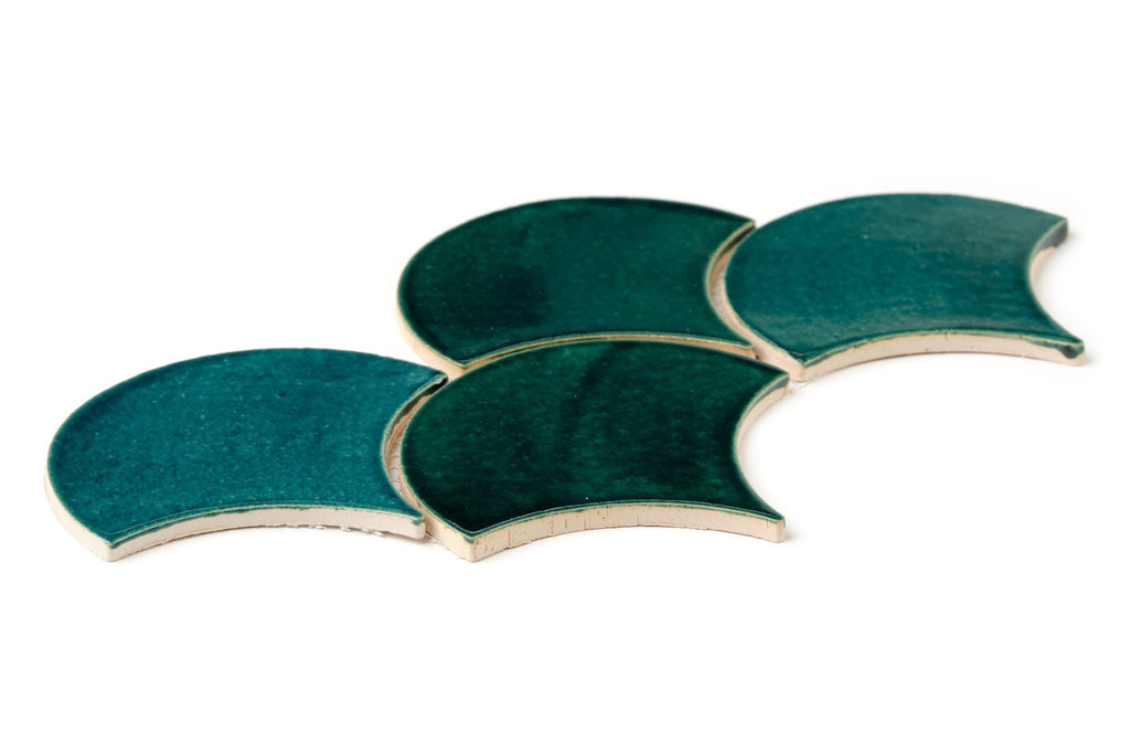 Tropical Green Fish Scale Tile | Shop Mercury Mosaics Tile