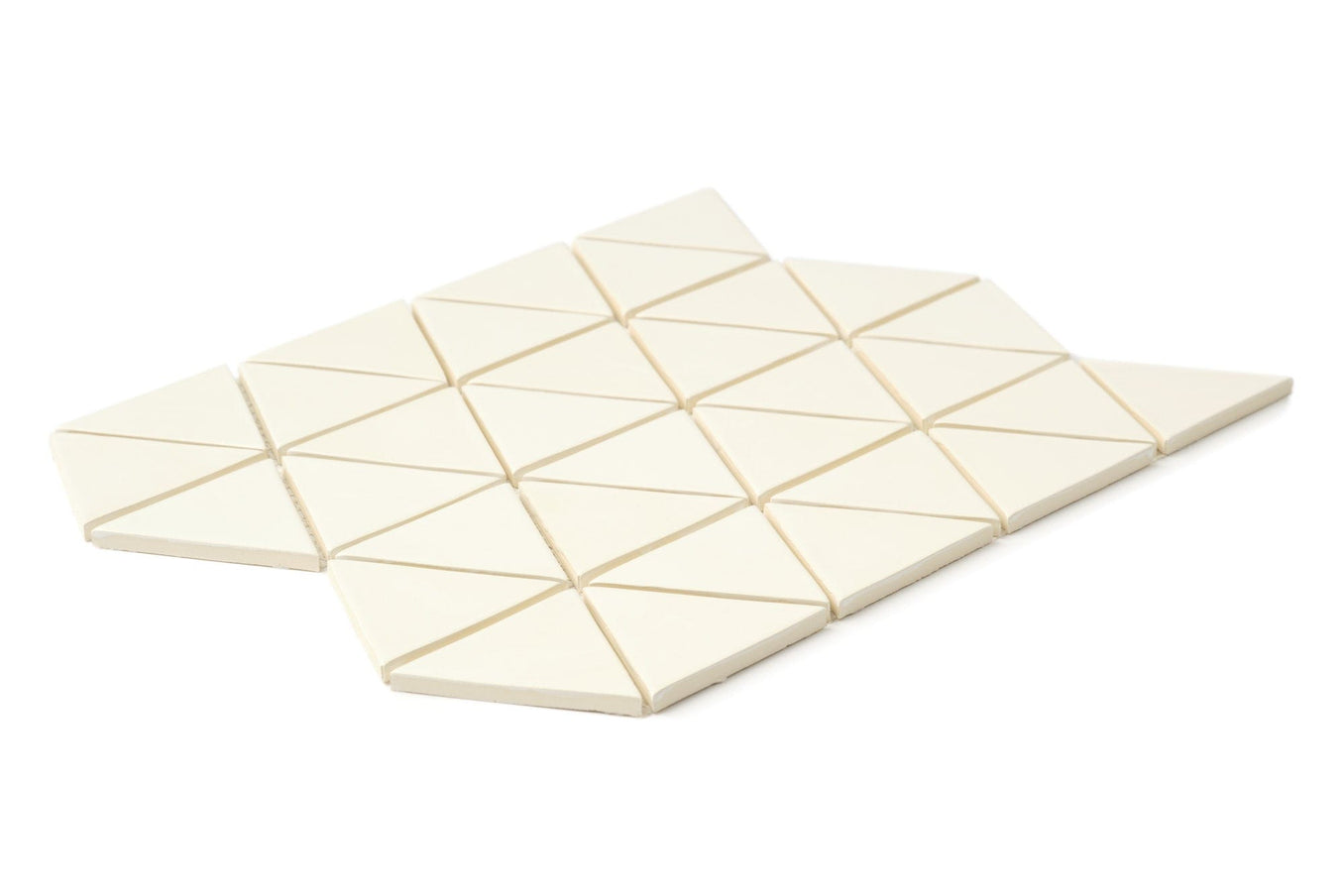 Small White Triangle Tiles | Mercury Mosaics