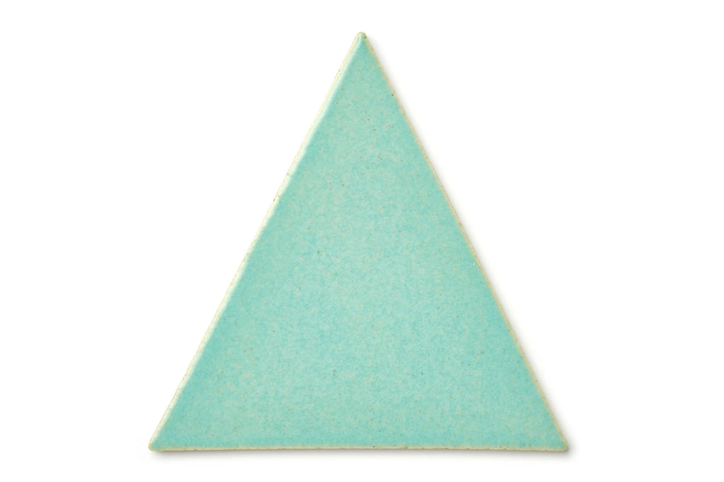 Large Sky Blue Color Triangle Tiles | Mercury Mosaics
