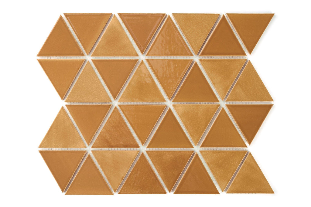 Small Cider Triangle Tiles | Mercury Mosaics