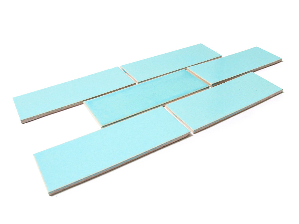 3"x8" Sky Blue Subway Tile | Light Blue Subway Tile – Mercury Mosaics