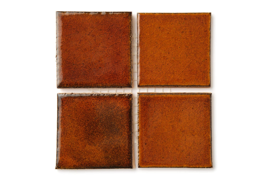 2"x2" Amber Stacked Tile | Shop Mercury Mosaics Tile
