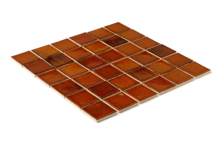 2"x2" Amber Stacked Tile | Shop Mercury Mosaics Tile