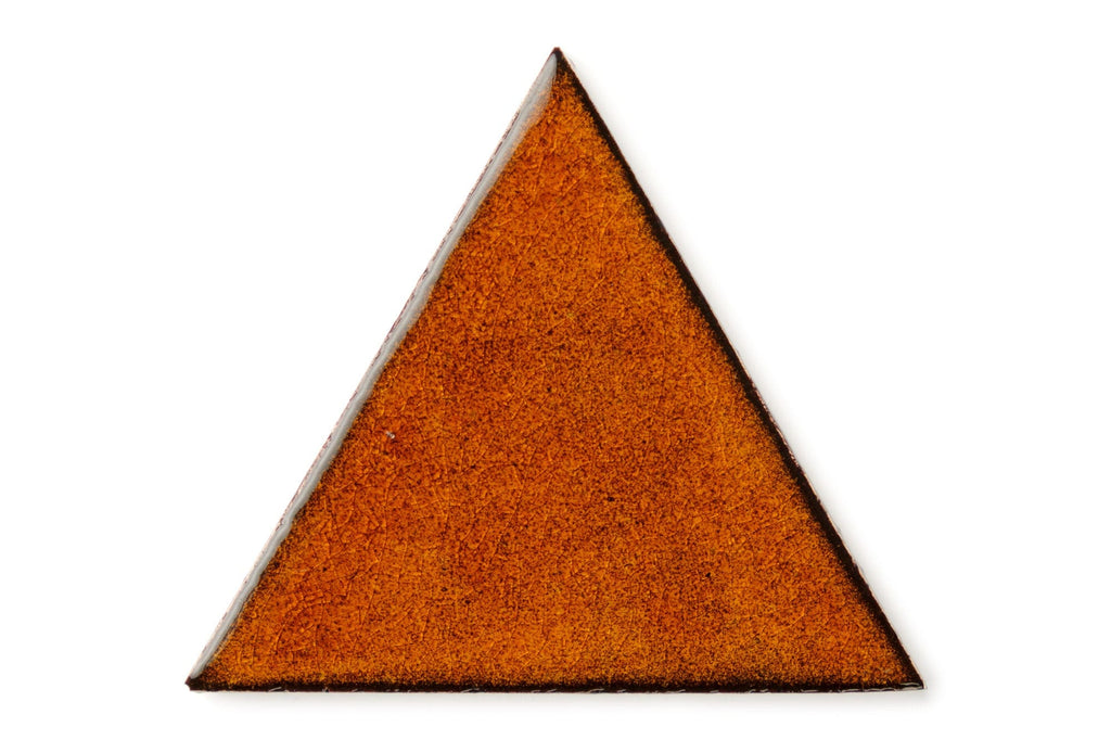 Small Amber Triangle Tiles | Mercury Mosaics