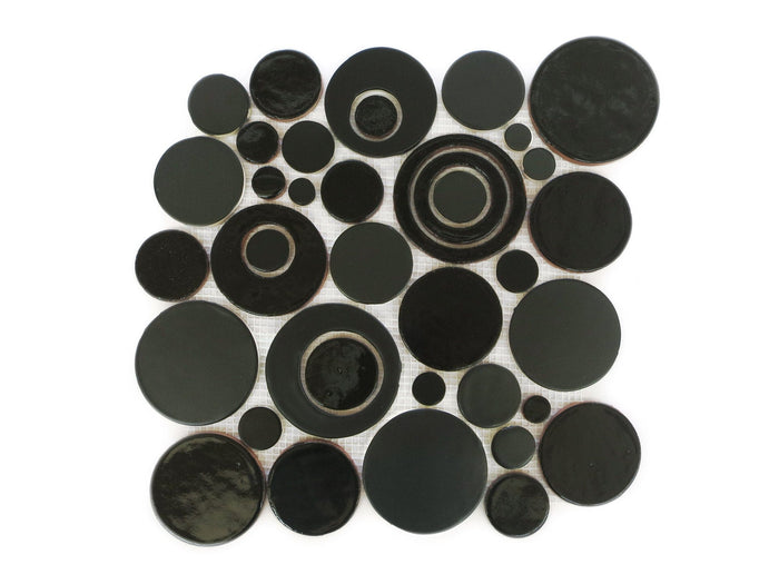 Round Tile - Shop Bubble, Penny Tile & More | Mercury Mosaics