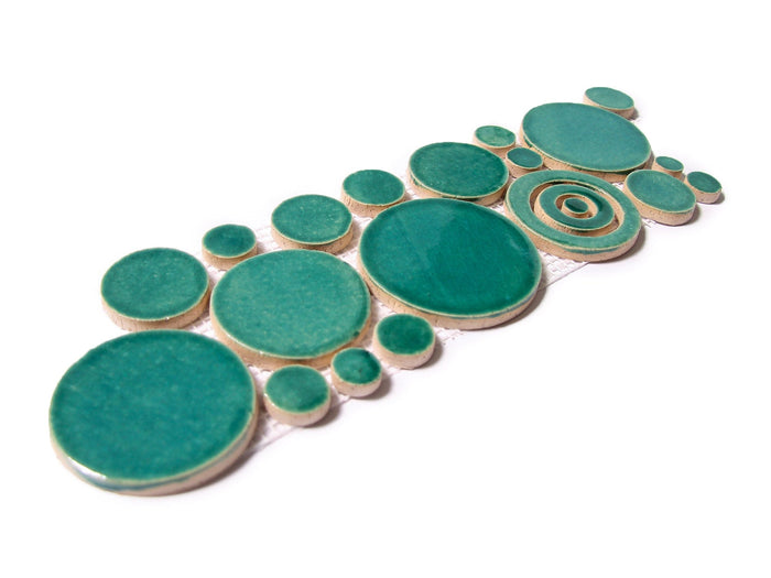 Round Tile - Shop Bubble, Penny Tile & More | Mercury Mosaics