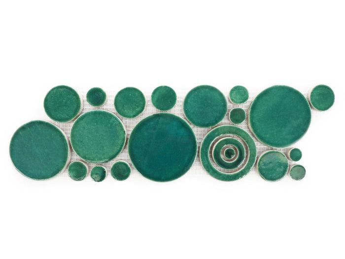 Round Tile - Shop Bubble, Penny Tile & More | Mercury Mosaics