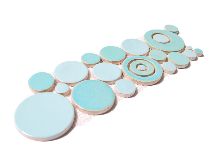 Round Tile - Shop Bubble, Penny Tile & More | Mercury Mosaics