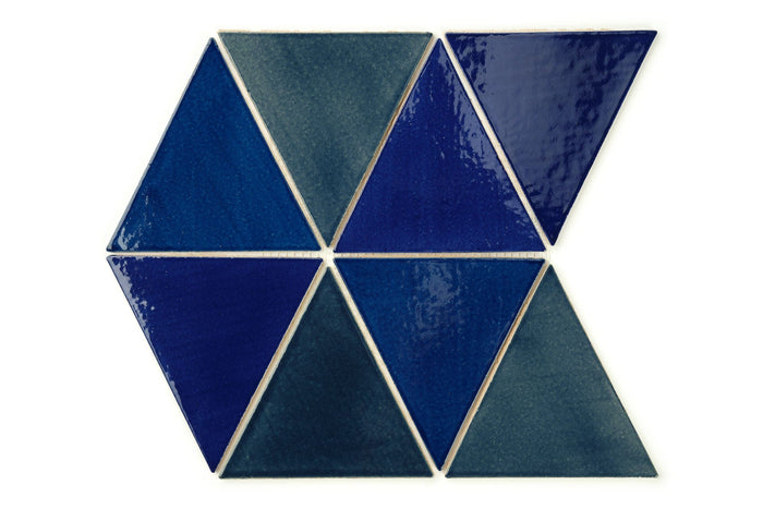 Large Triangle Tiles | Triangle Pattern Tiles | Mercury Mosaics