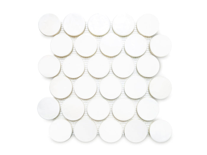 Round Tile - Shop Bubble, Penny Tile & More | Mercury Mosaics