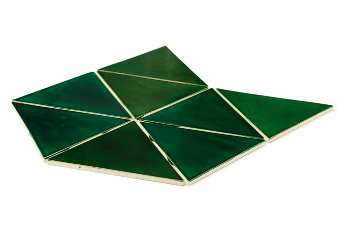 Large Triangle Tiles | Triangle Pattern Tiles | Mercury Mosaics